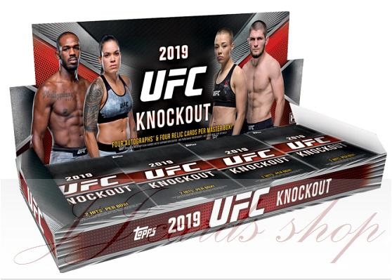 UFC 2019 Topps Knockout 格鬥拳擊 收藏卡盒 (每盒平均有8張以上 簽名或用品卡)