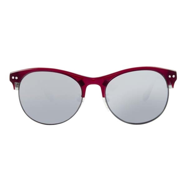 【Vivienne Westwood】 Anglomania 時尚撞色皮紋星球太陽眼鏡(紅) AN763 02