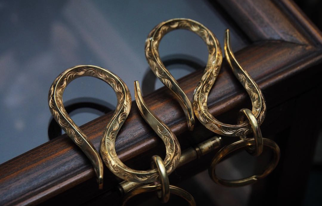 唐草Brass Key Hook