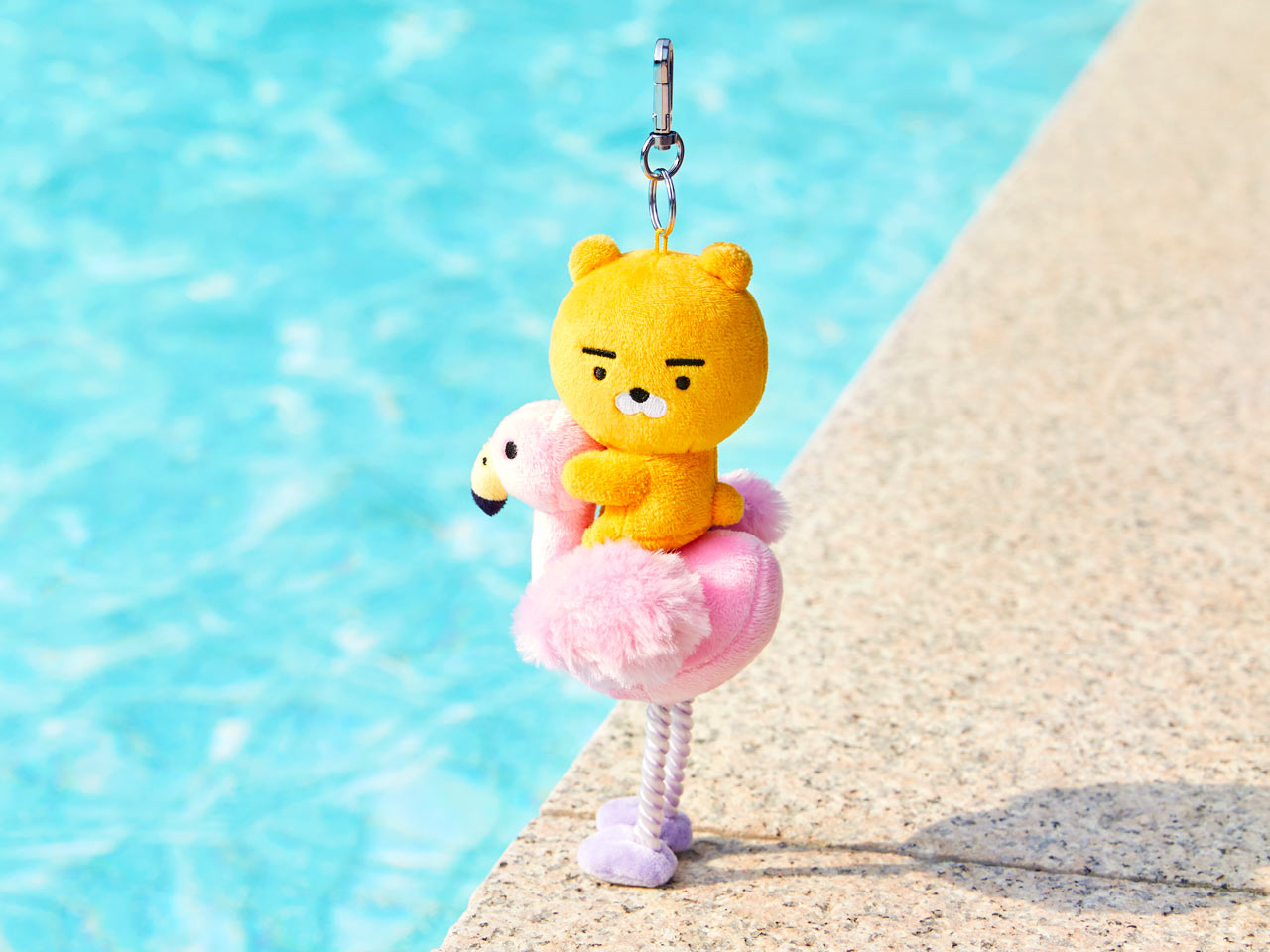 Kakao Friends Mini Plush Dol - Flamingo Ryan