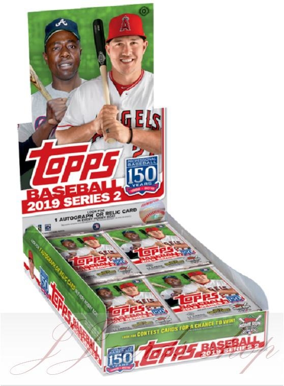 MLB 2019 Topps Series Two S2 HOBBY 正規 系列二 棒球卡 卡盒 (附贈Top