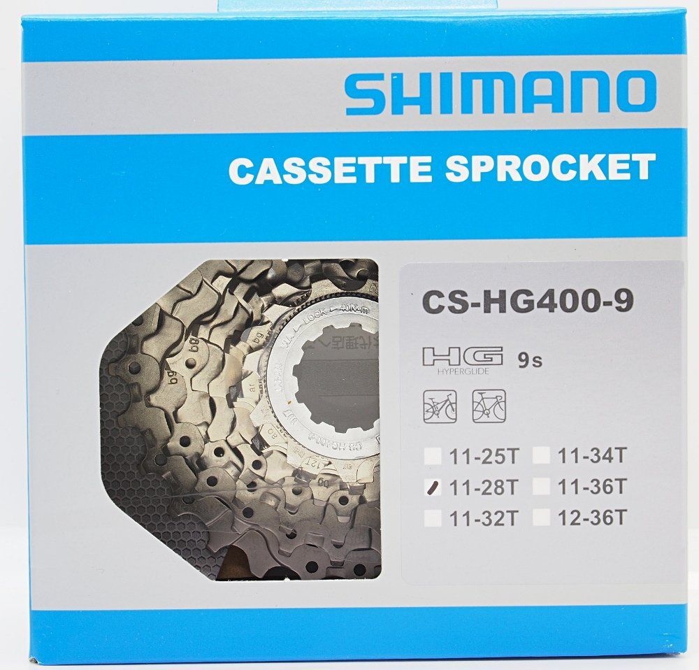 SHIMANO Alivio/ Sora CS-HG400-9 9 speed Cassette 11-28T