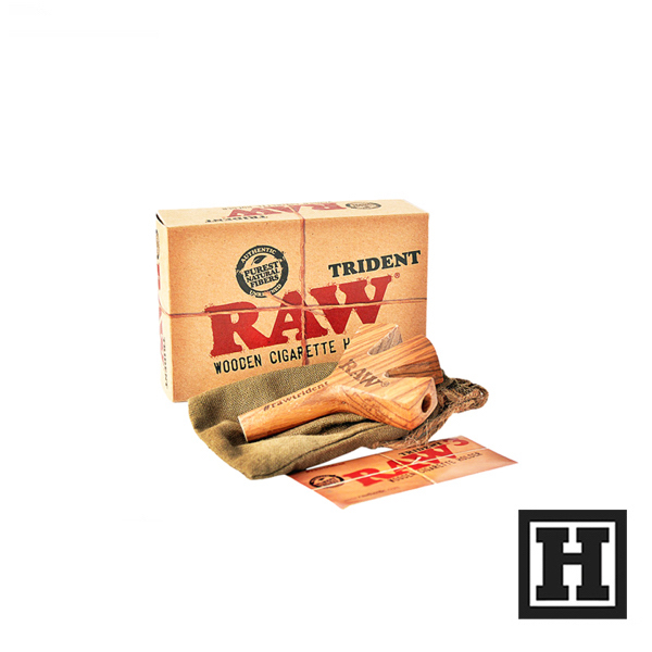 [H Market] 西班牙 RAW Trident 三管 木製菸嘴 Wooden Cigarette Hol