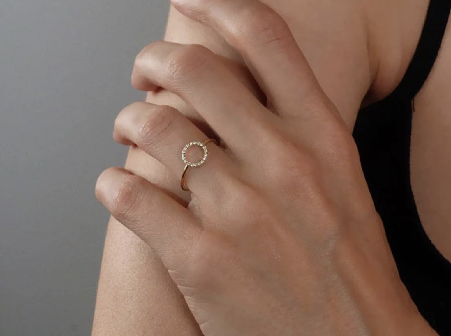Circle Pave Ring