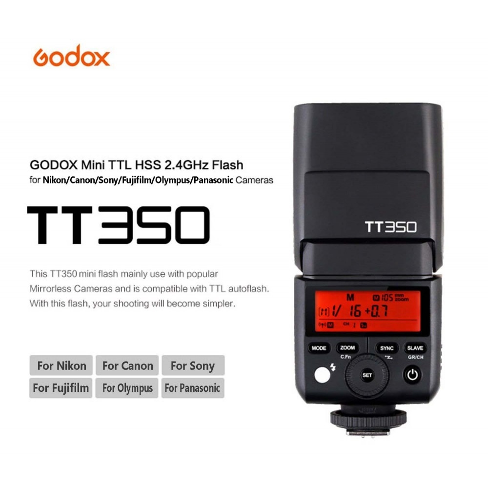 Godox 神牛 TT350 TTL 機頂閃光燈 - Rainbow Store Camera