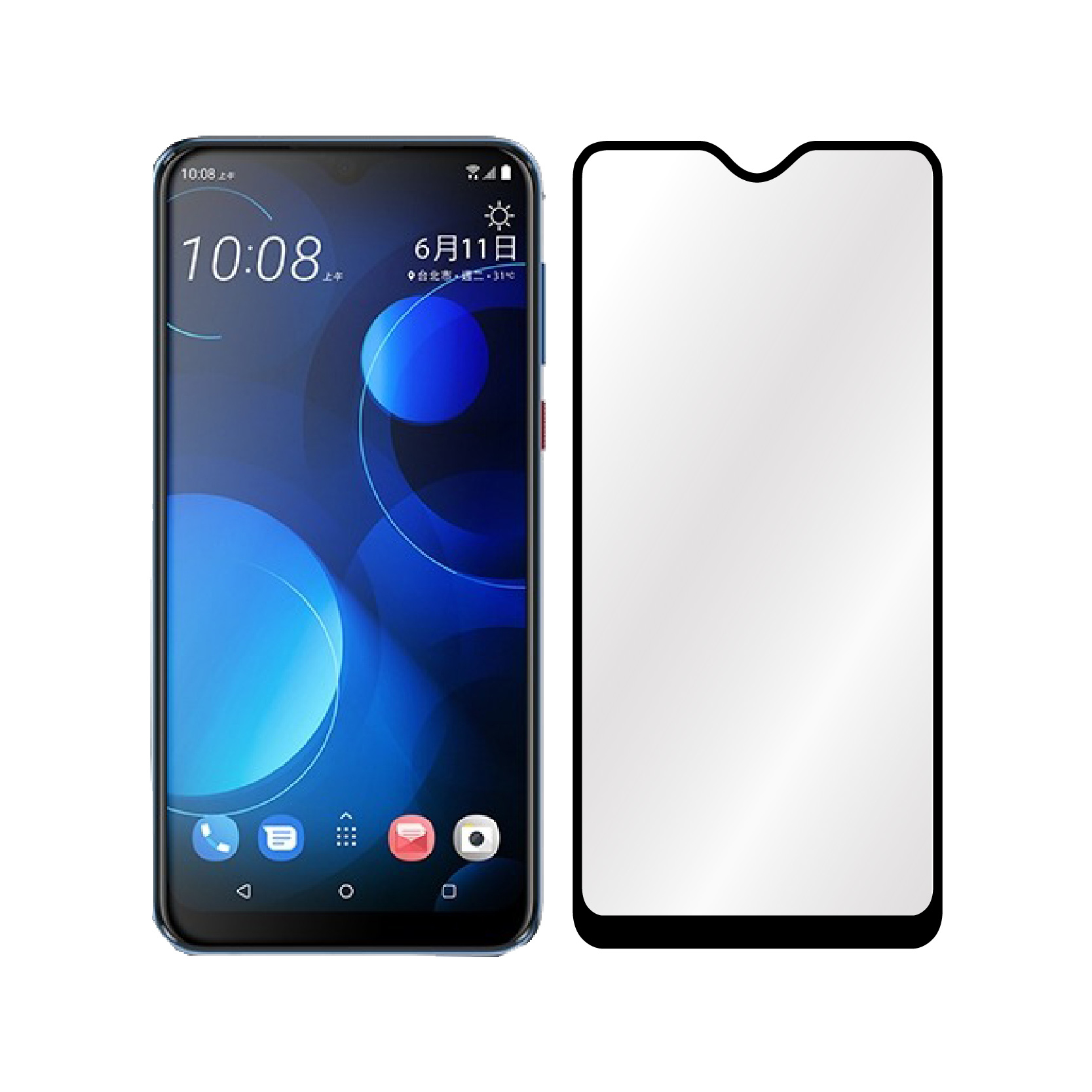 HTC D19 Plus 滿版 霧面玻璃貼 玻璃貼 保護貼 玻璃保護貼 L99ht