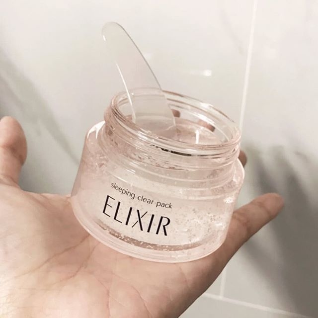 日本Elixir Sleeping Gel Pack 美白睡眠面膜（粉紅色）