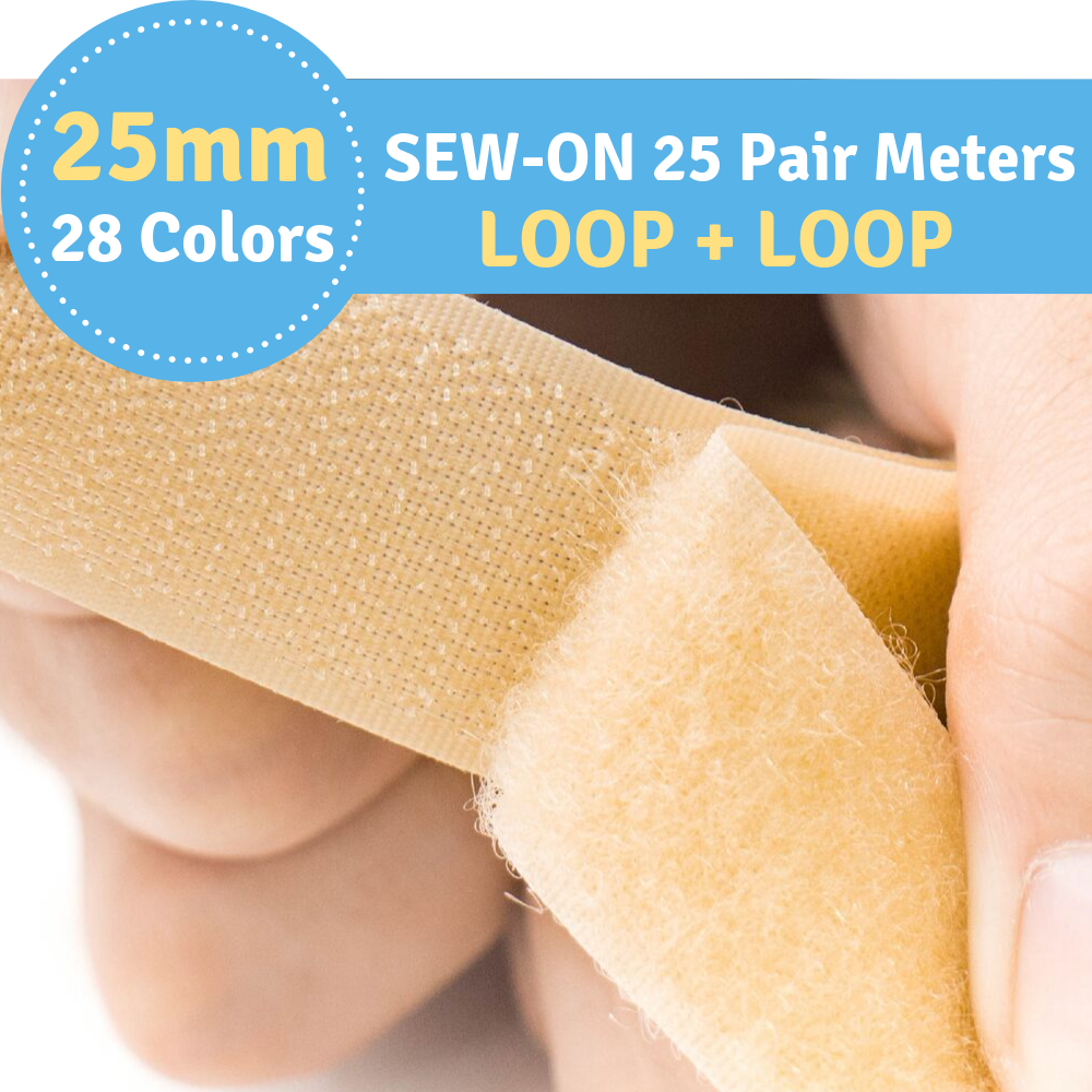 25mm(1") Width Sew-On Loop ONLY Fastener Tape