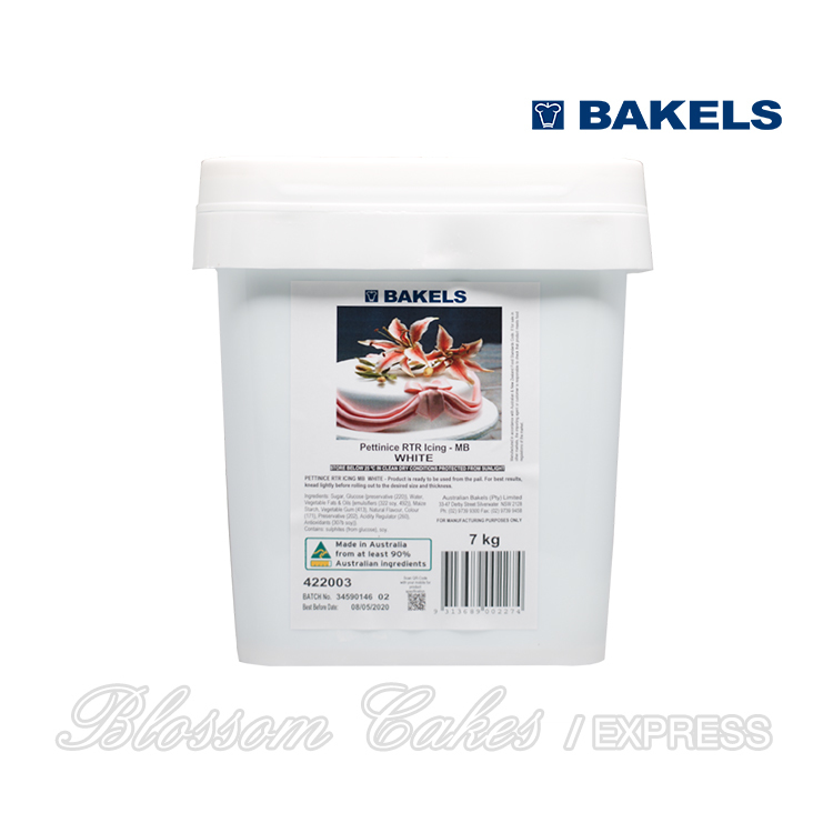 Bakels Pettinice White RTR Fondant Icing 7kg