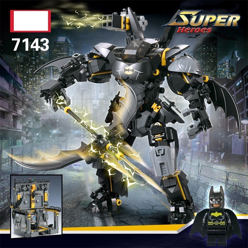 Batman Mech with Mech Display/Foundation Building Set