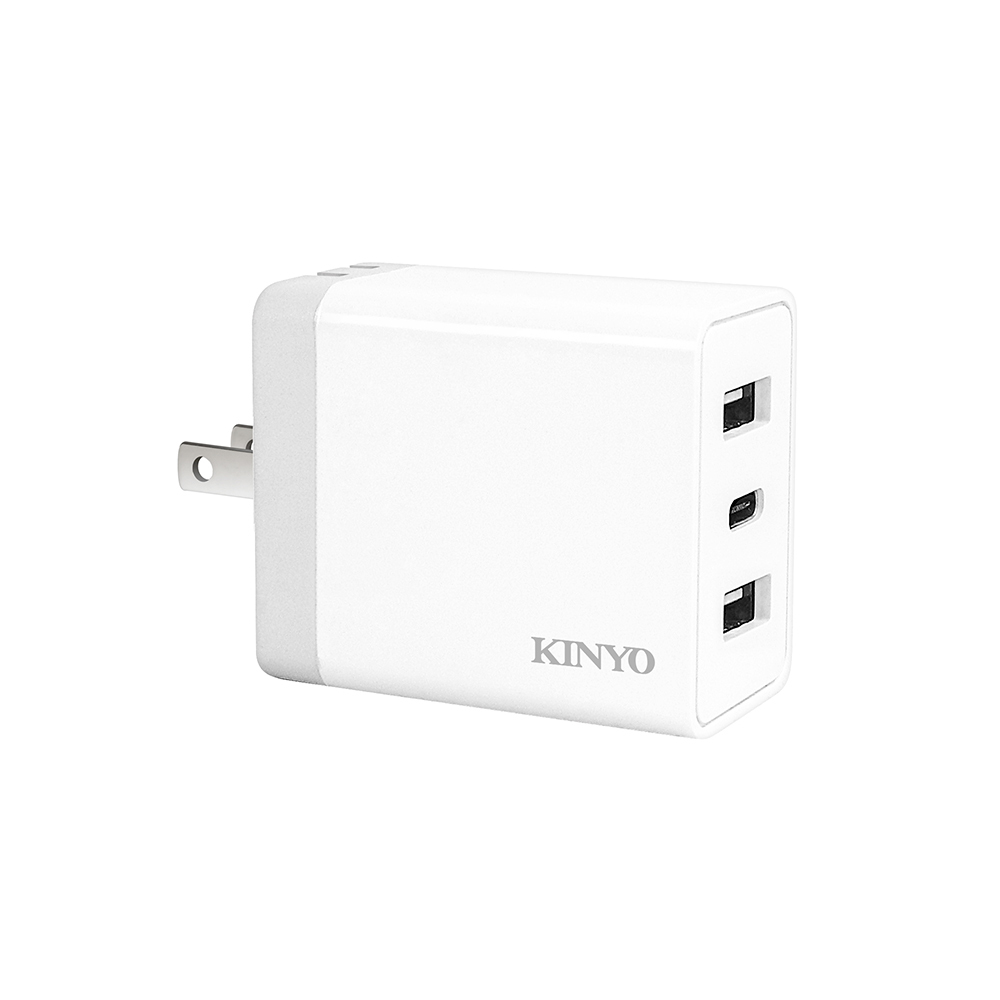 【KINYO】雙USB+Type-C充電器 (CUH-5355)