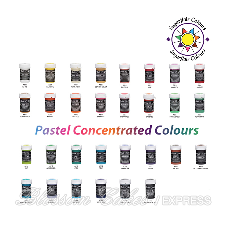 Sugarflair Pastel Concentrated Paste Colour 25g (Variou