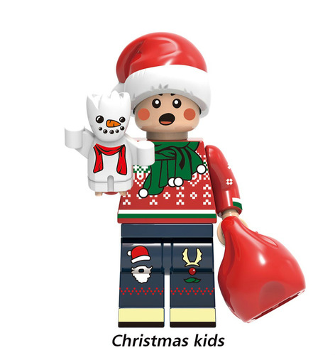 Christmas Kid Minifig Minigfigures Fit Lego
