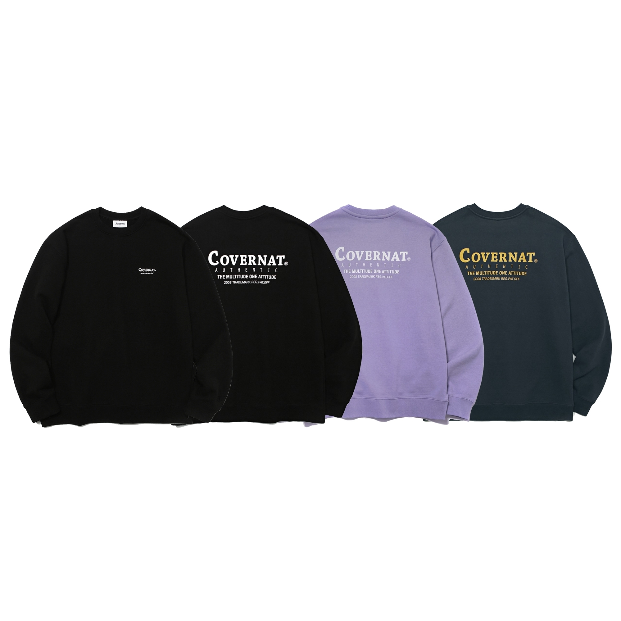 Covernat 19F/W LAYOUT LOGO CREWNECK