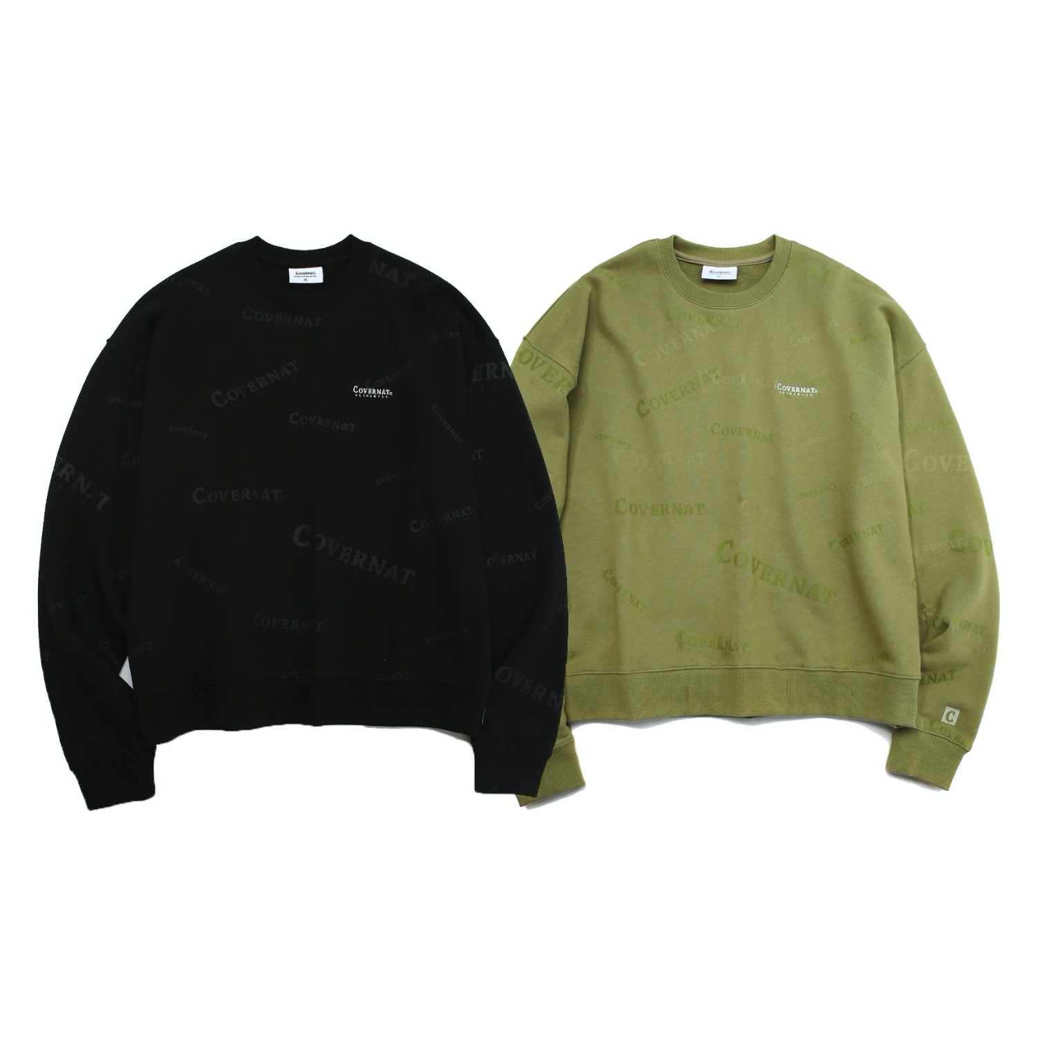 Covernat 19F/W MULTI LOGO CREWNECK