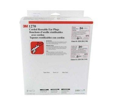 3M 1270 - 帶線樹狀耳塞 (一百對裝)