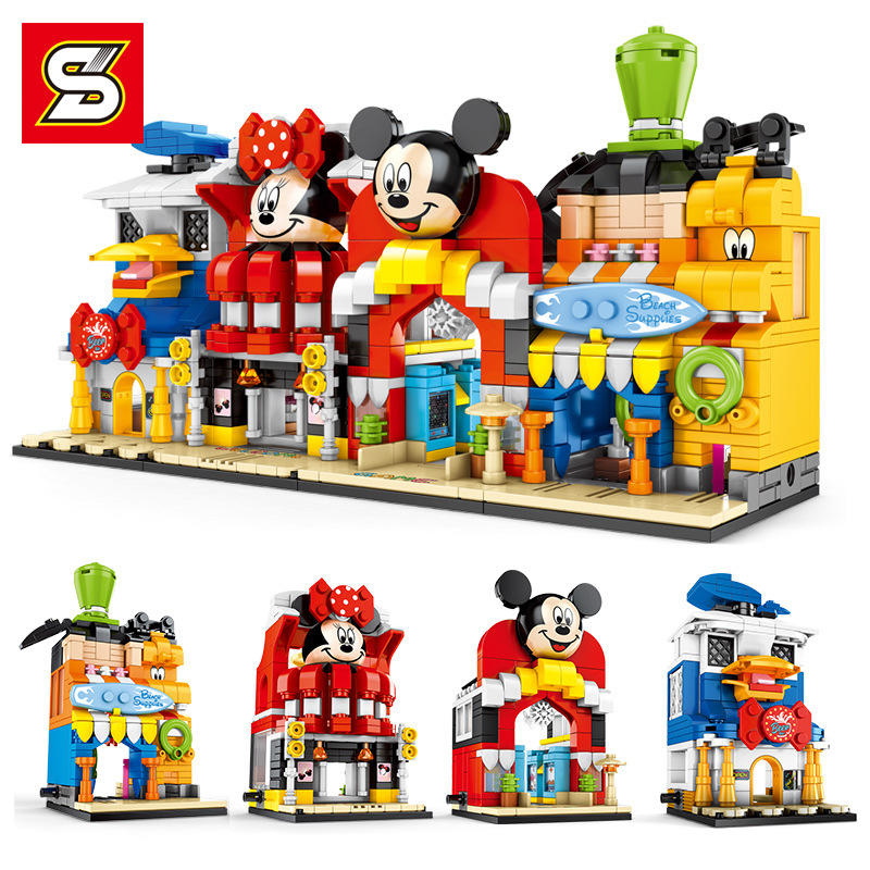 Various Disney Mini Store Builds Bricks Set