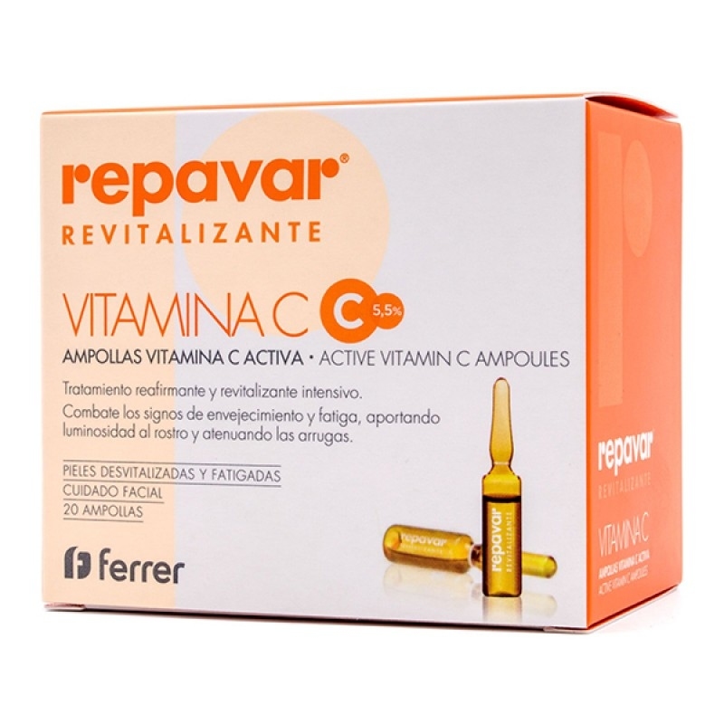 美白天后 好用推介｜Repavar 高純度 5.5% 維他命C活膚淨白精華 20x1.5ml
