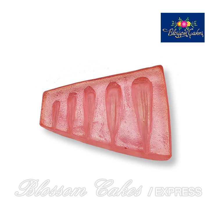 Cattleya Pollen Resin Vein Stamp, 5 Cavities