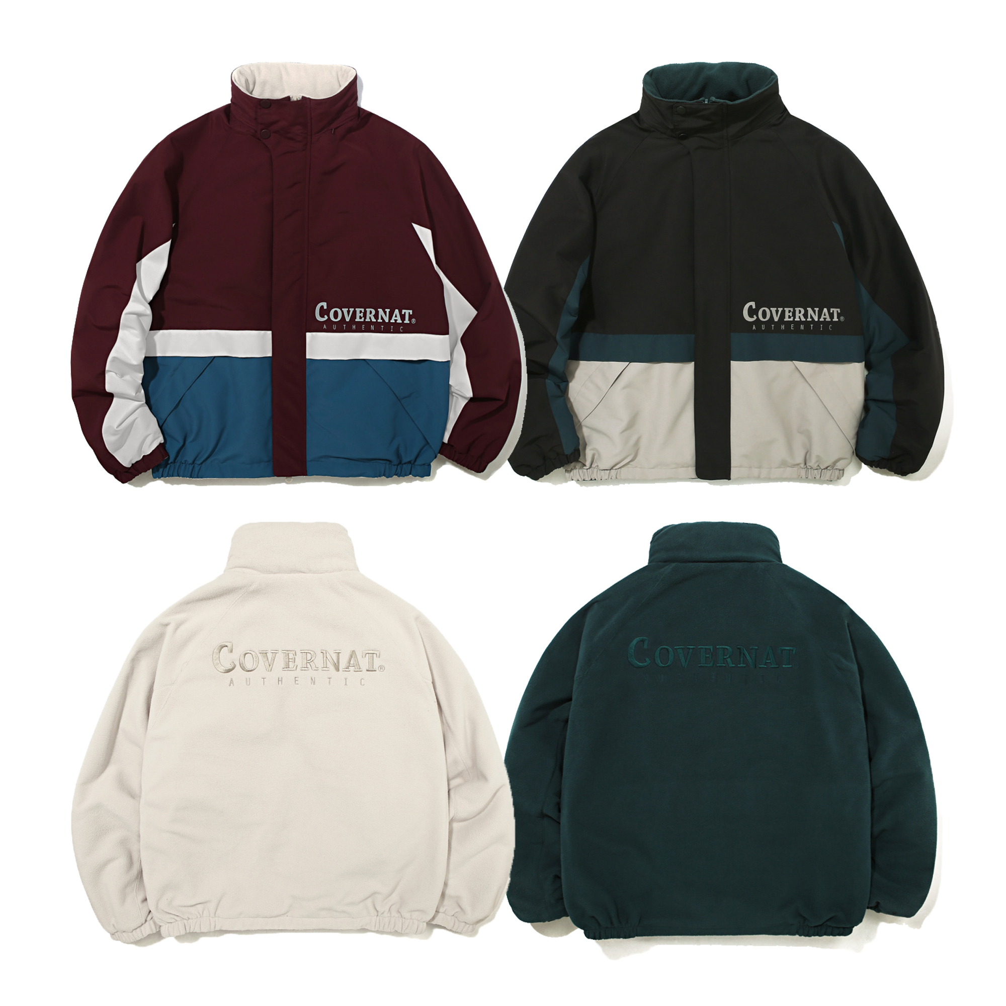 Covernat 19F/W REVERSIBLE FLEECE YACHT PARKA