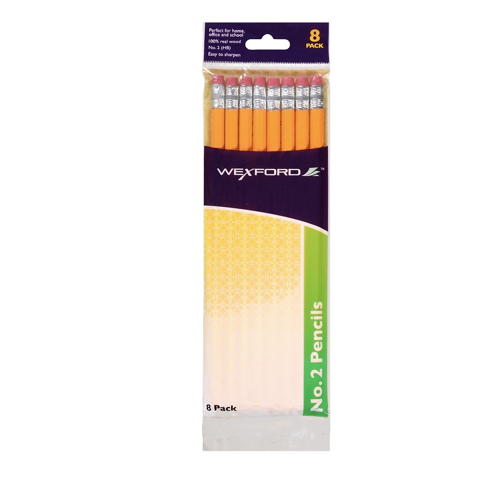 Wexford No. 2 Yellow Pencils Yellow 8 pack