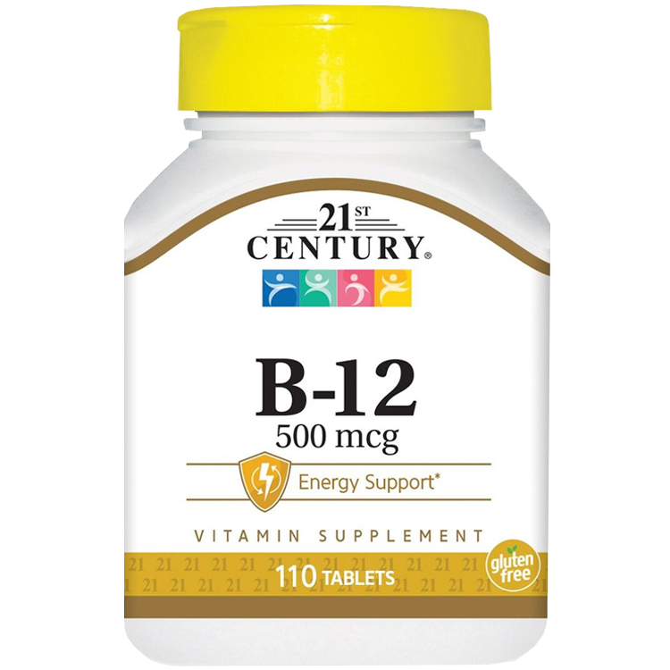 美國21st Century B-12 500微毫克 110片|香港旺角門市選購