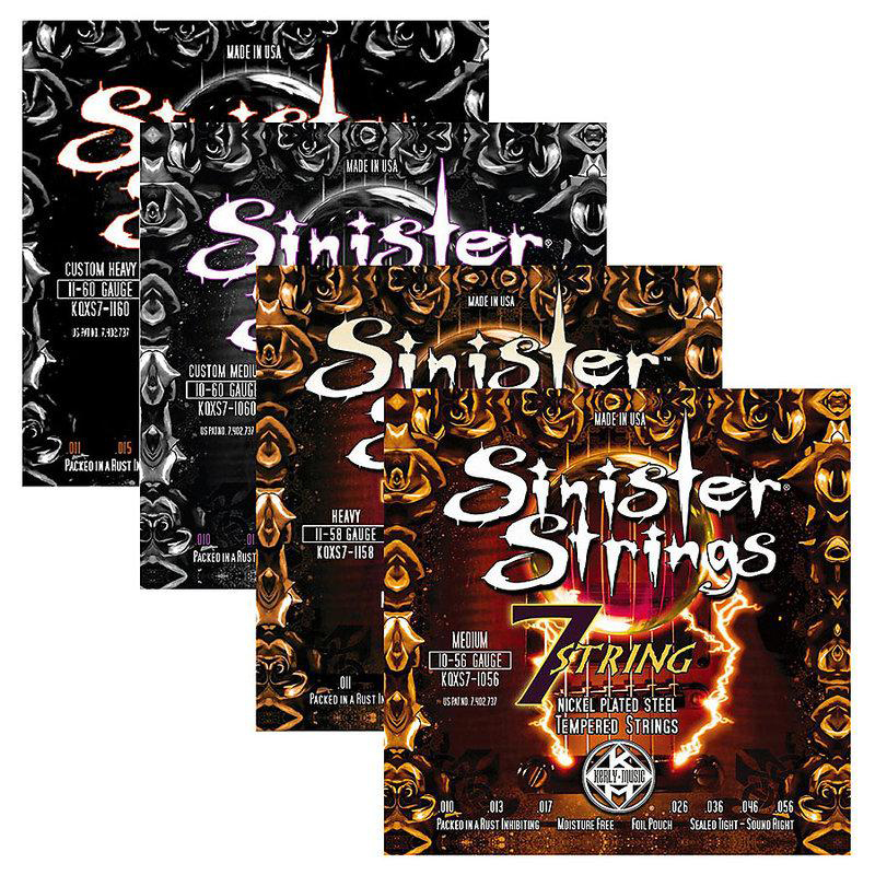Kerly Music 美製 7弦 電吉他弦 Sinister系列 美製金屬回火弦