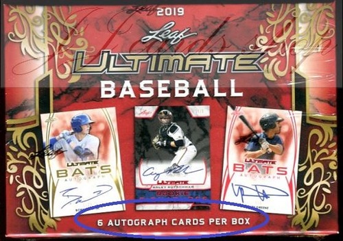 MLB 2019 Leaf Ultimate Draft Baseball 棒球卡 卡盒 ( 每盒 6張 簽