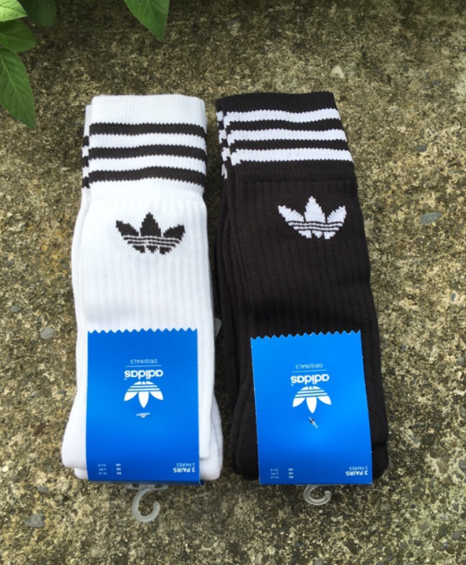 ADIDAS ORIGINALS 3 PACK CREW SOCKS