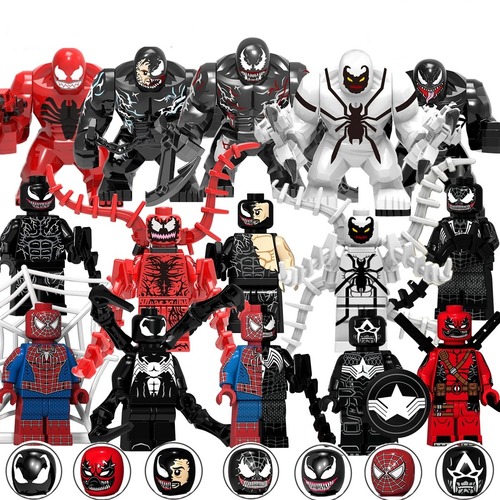 15PCS/Lot Venom Custom Minifigs Minifigures Fit Lego