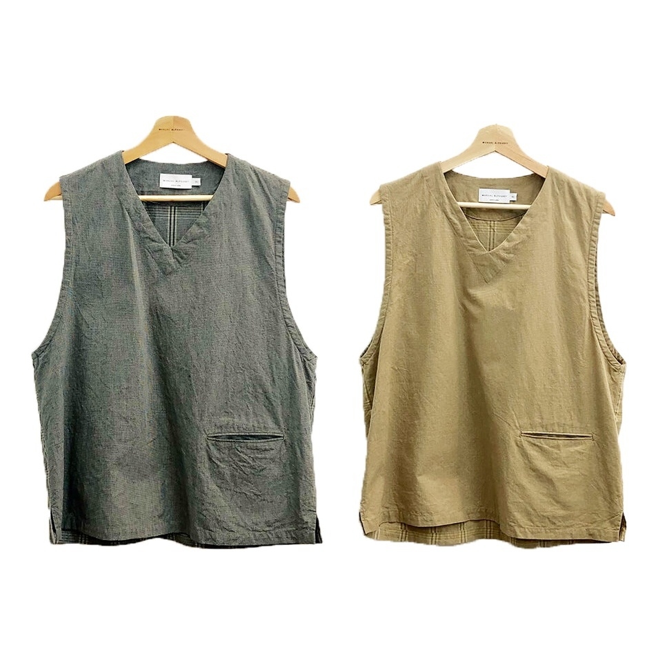 Manual Alphabet 20SS CHECK VEST
