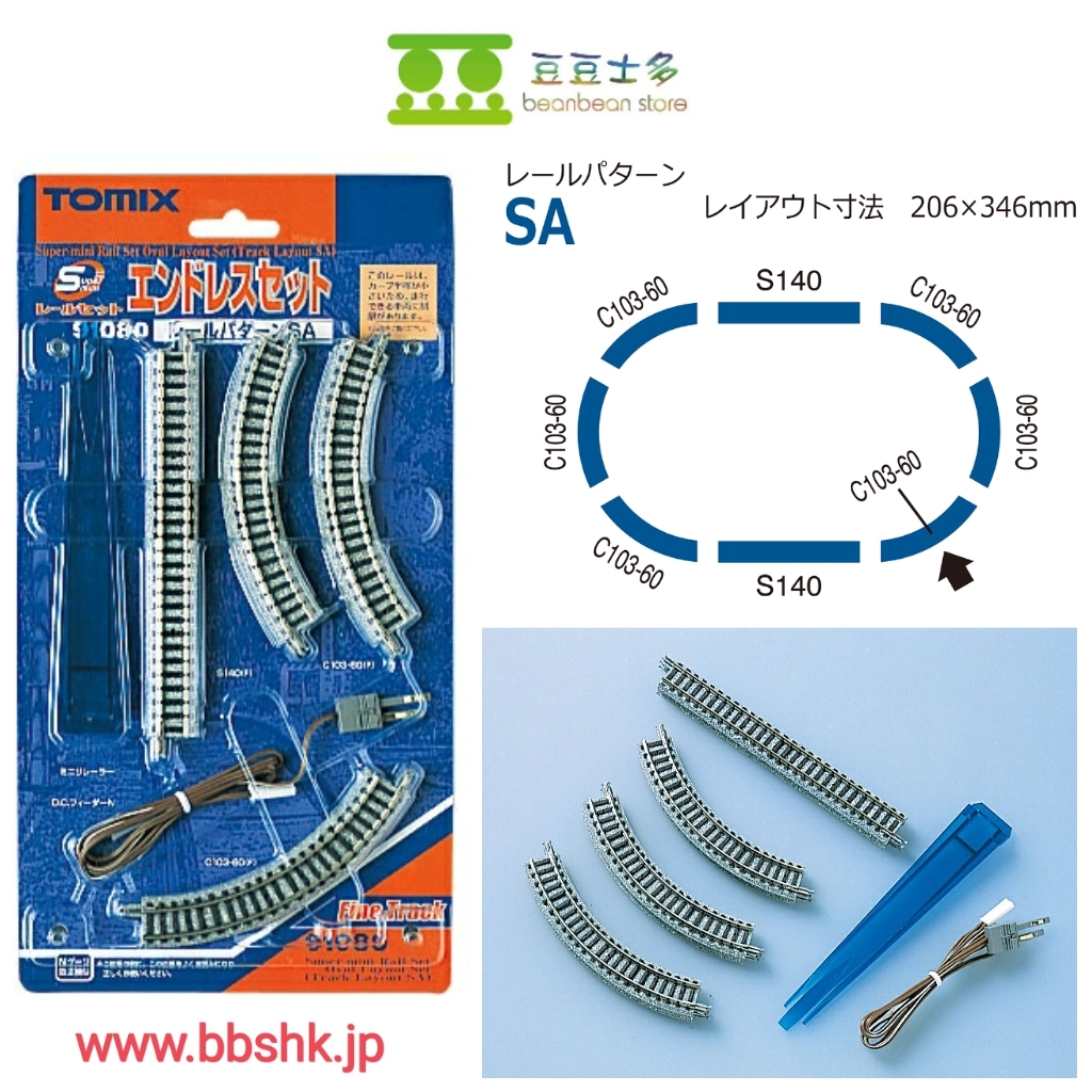 TOMIX 91080 SUPER MINI 路軌套裝