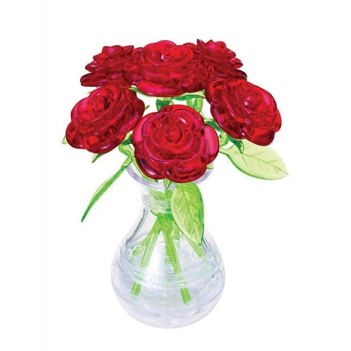 3D Crystal puzzle - Six Roses