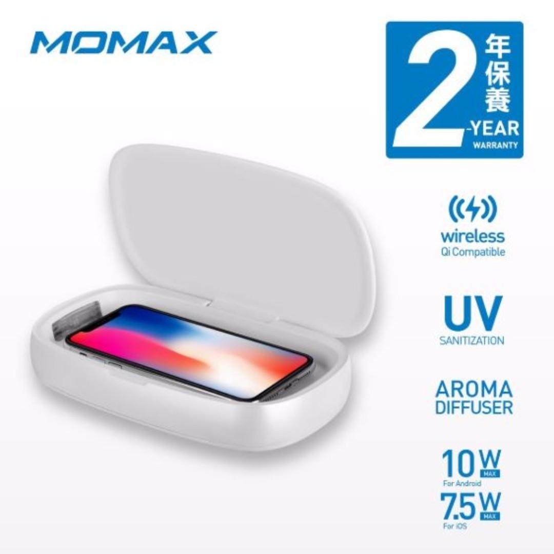 Momax Q.Power UV-Box 無線充電紫外光消毒盒