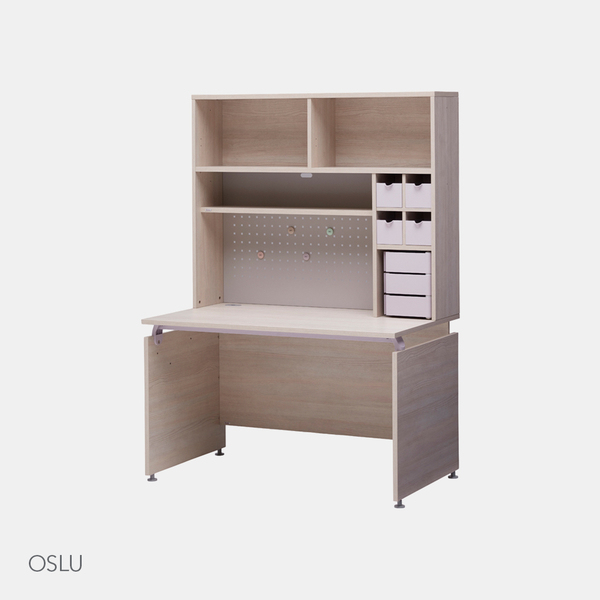 Roy 1200W/1400W 3-Story Side Panel Desk Set