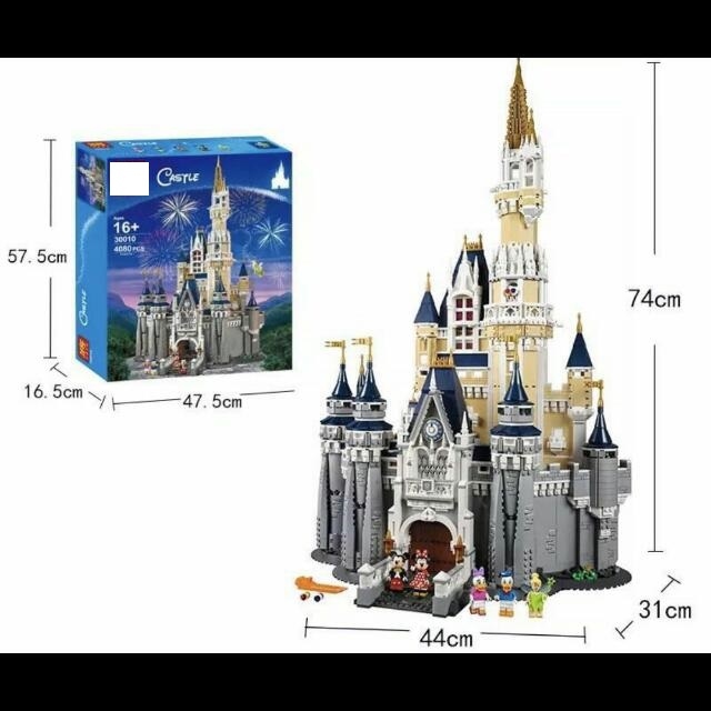 Cinderella Princess Castle Princess Girl building Brick