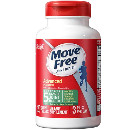 美國Move Free葡萄糖胺+MSM+軟骨素,120粒藥片|香港旺角門市選購
