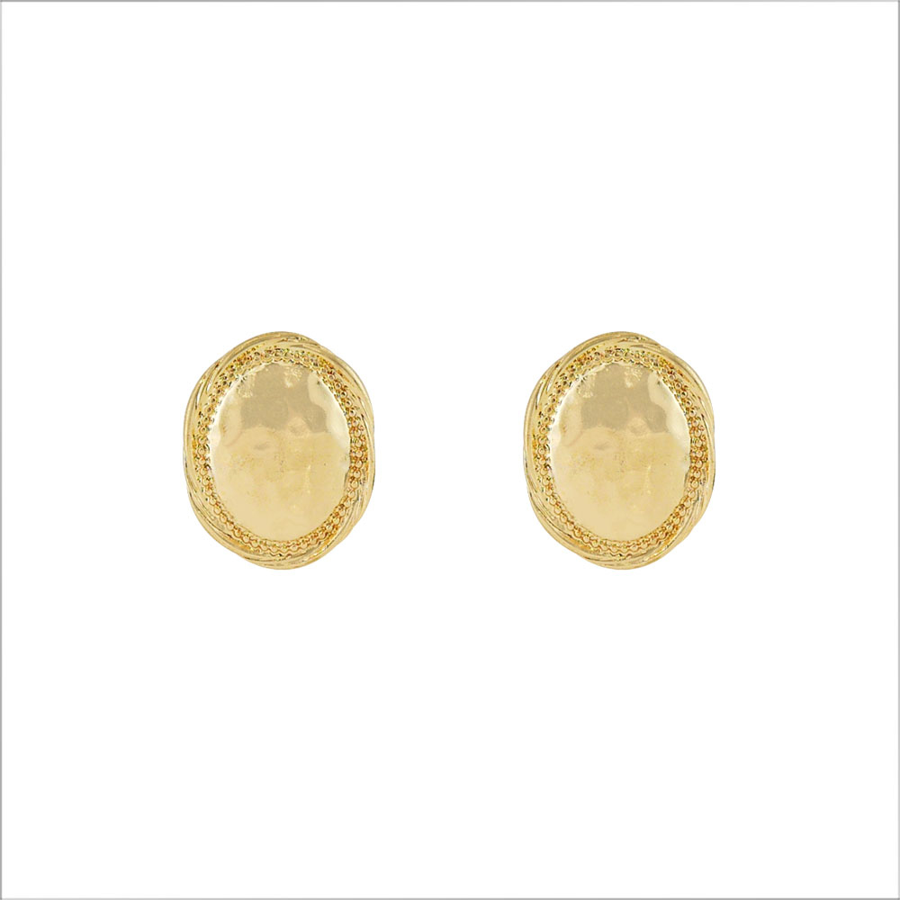 [BOOH] 米開朗螺紋橢圓耳環 / [BOOH] Michelangelo Oval Earrings