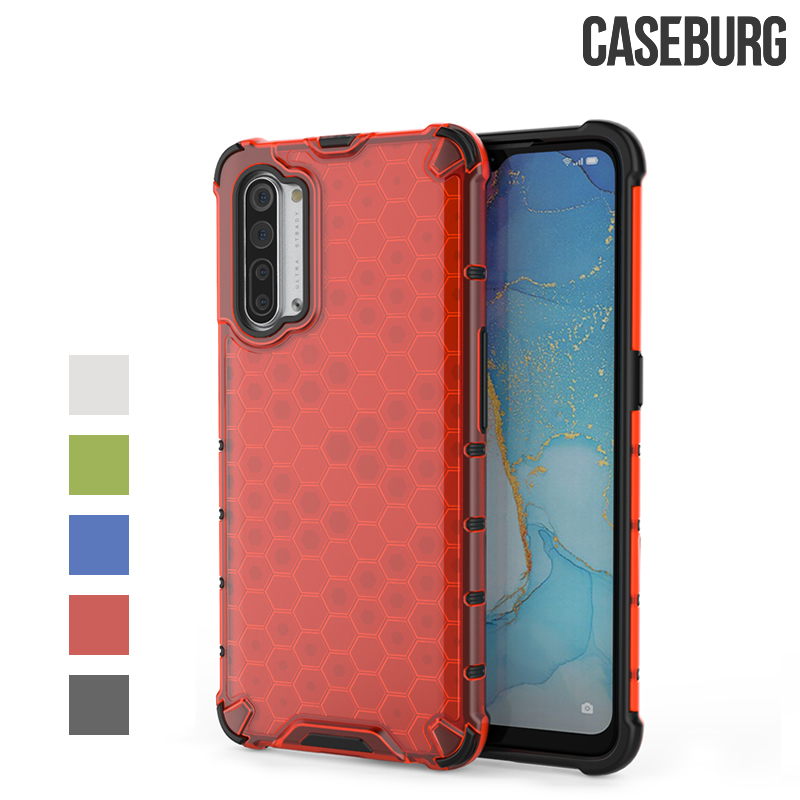 OPPO Reno 3 CASEBURG Hybrid HEX 雙物料軟邊硬底 手機殼 保護套 | 井尚館