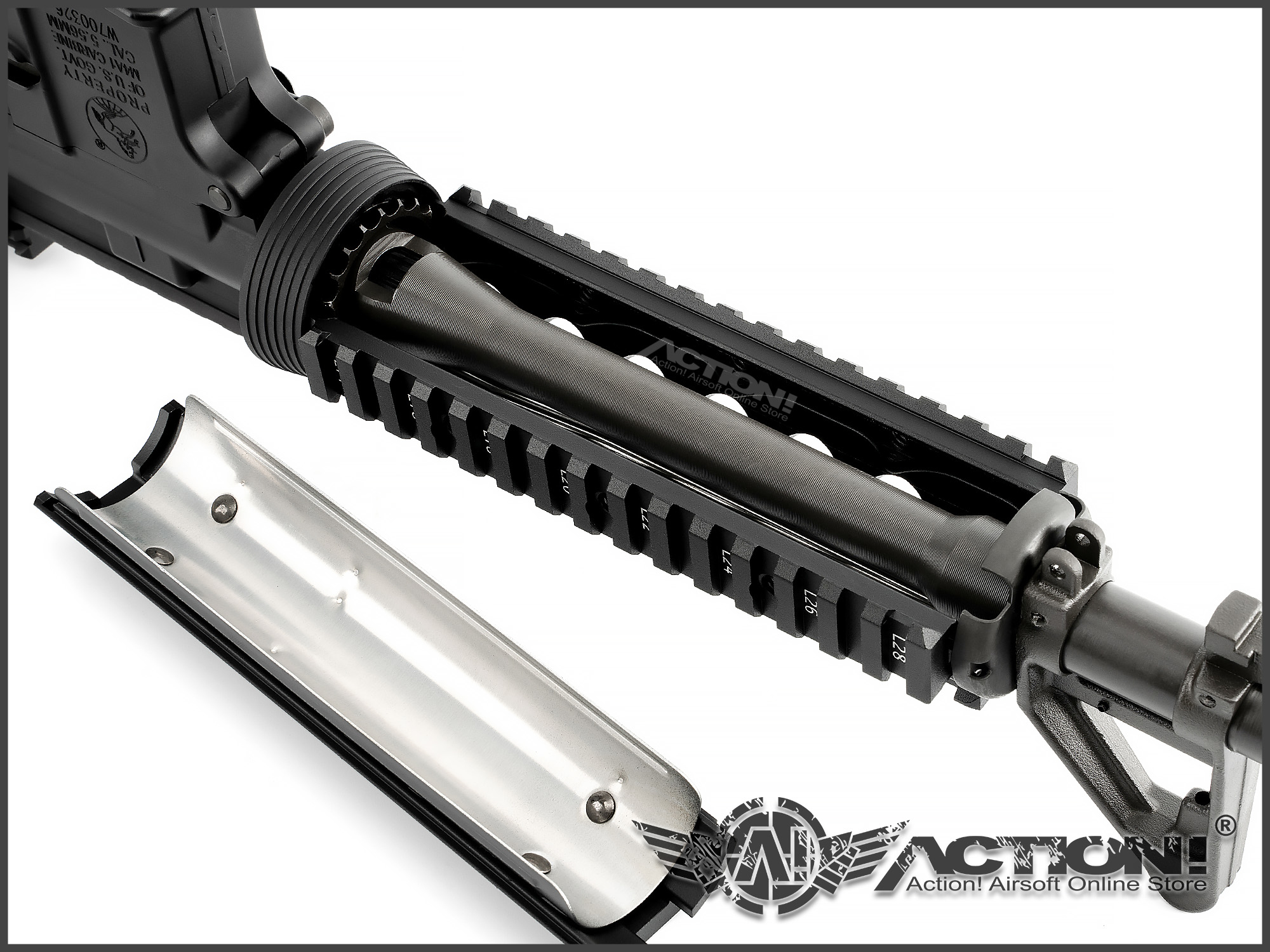 GHK - M4 GBB氣動槍專用《KAC樣式 RAS戰術軌道 /魚骨》(原廠零件#M4-05)