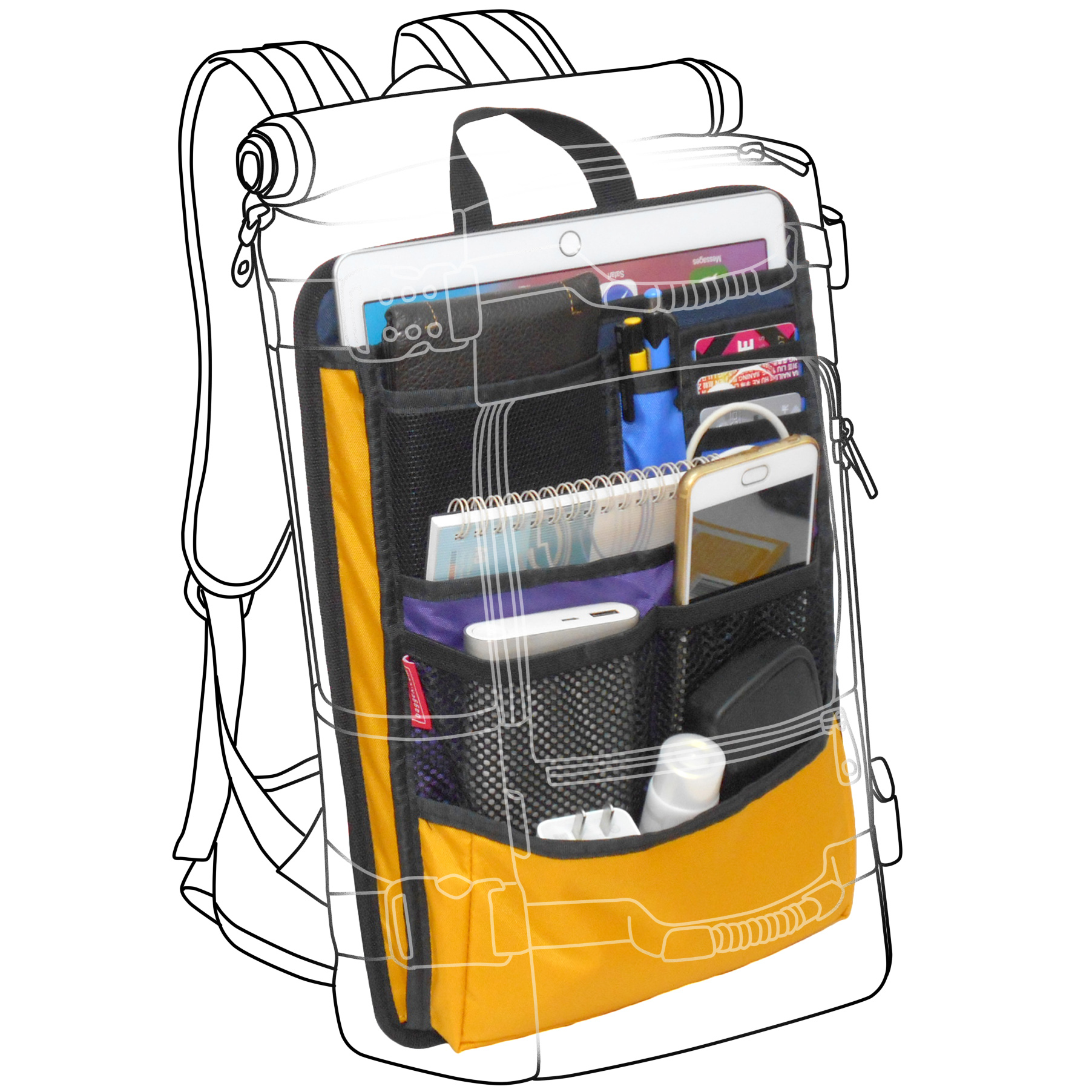Backpack Insert Organizer for Office File Document Stor