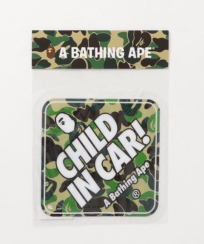 A BATHING APE ABC CHILD IN CAR STICKER