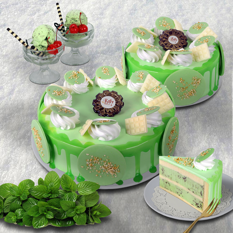 Peppermint Ice Cream Cake