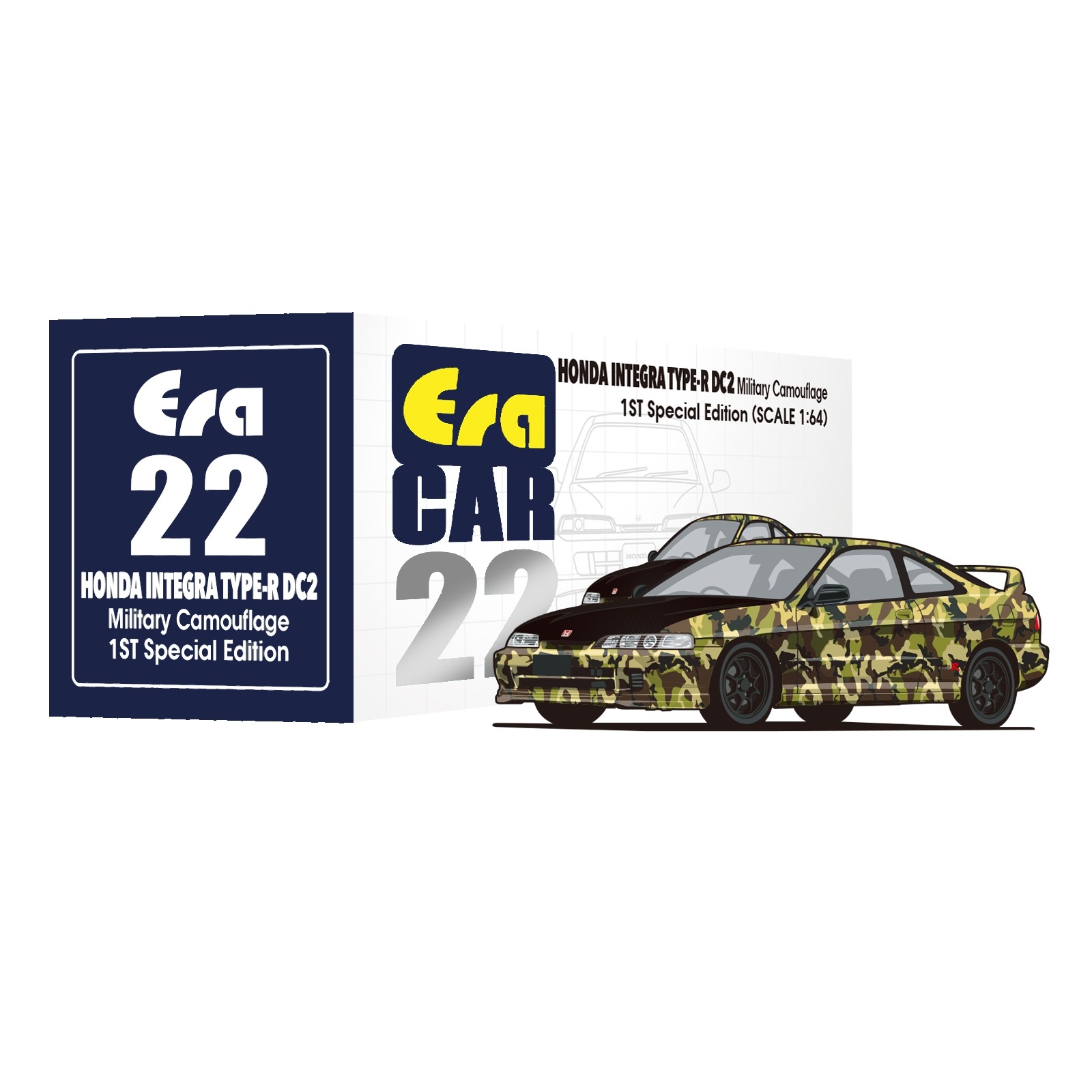 ERA 22 HONDA INTEGRA TYPE-R DC2 Military Camouflage