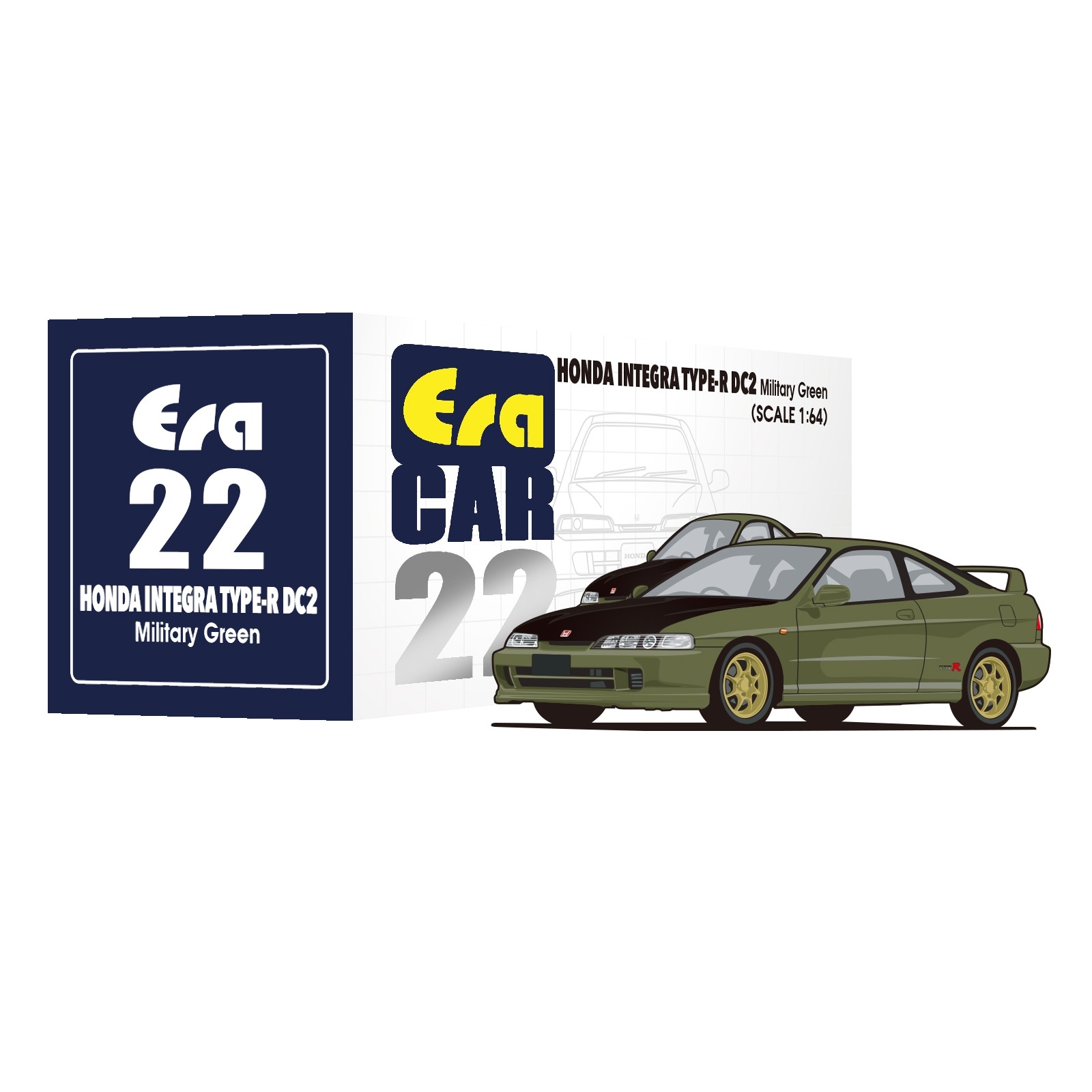 ERA 22 HONDA INTEGRA TYPE-R DC2 Military Green