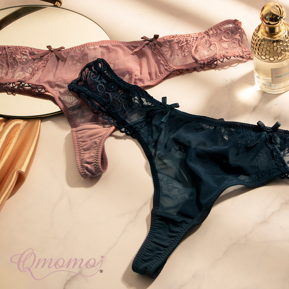 Qmomo【Bad Guy Private Zone】 Sexy Lace T-thong