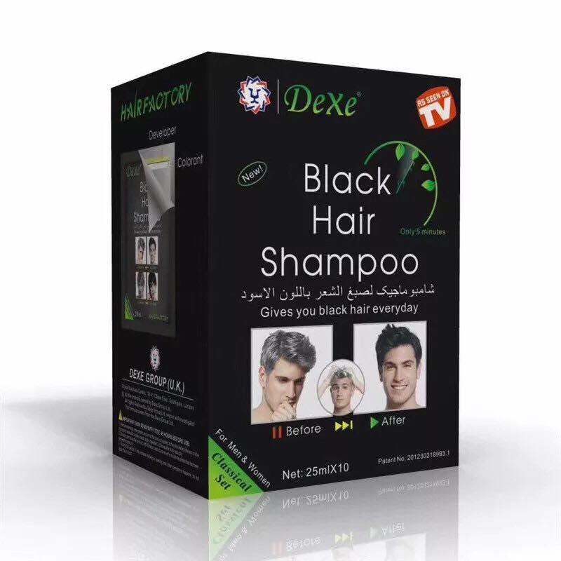 Dexe Black Hair Shampoo 25ml*10pcs/box