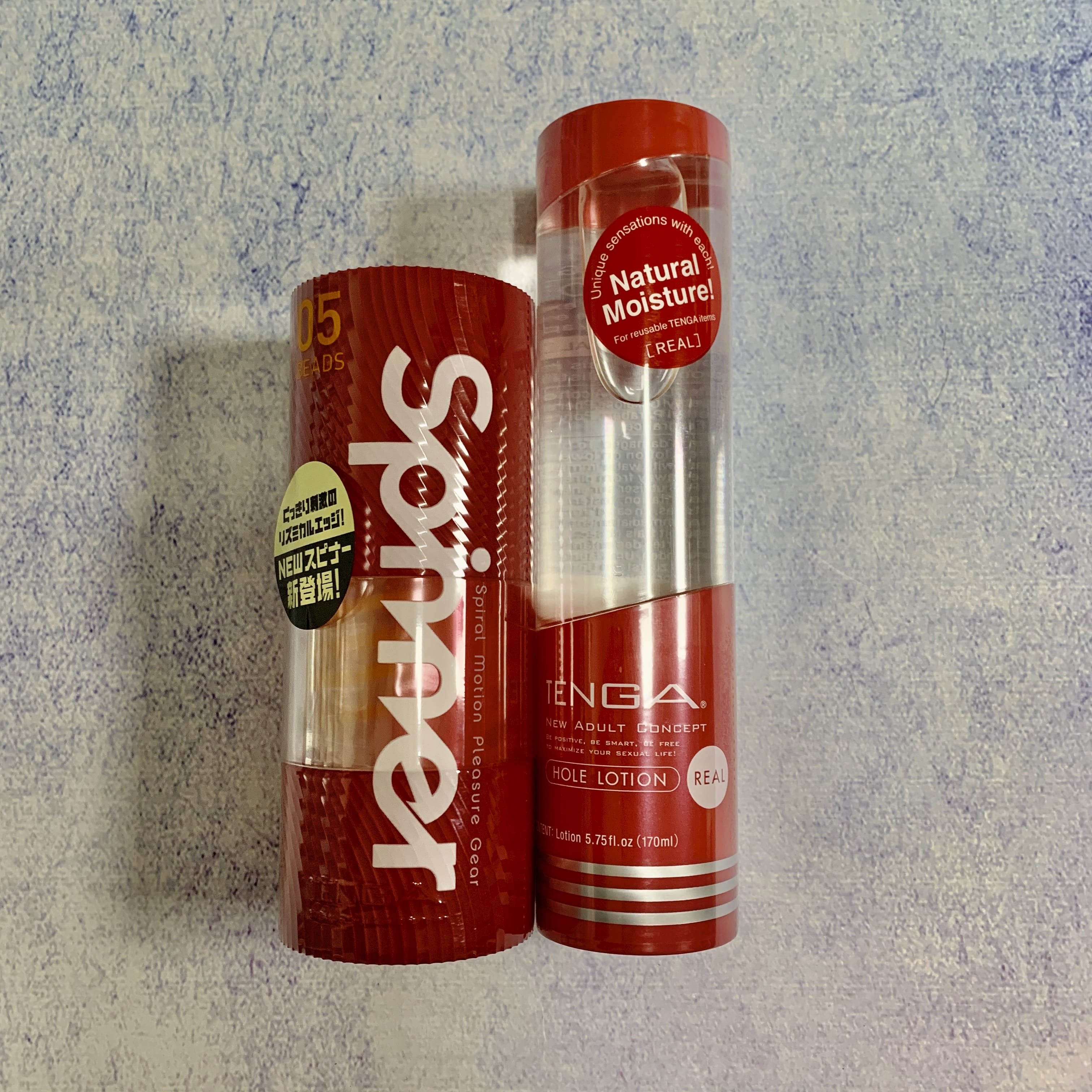 [高用量套裝] Tenga Spinner 05 Beads 連環珠 扭轉吸力杯 & 潤滑劑 x 1支 套裝