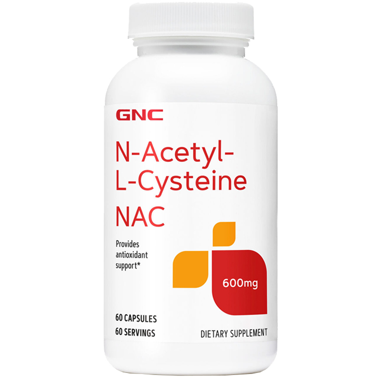 美國GNC 乙醯半胱胺酸(NAC) 600毫克 60粒膠囊|香港旺角門市選購