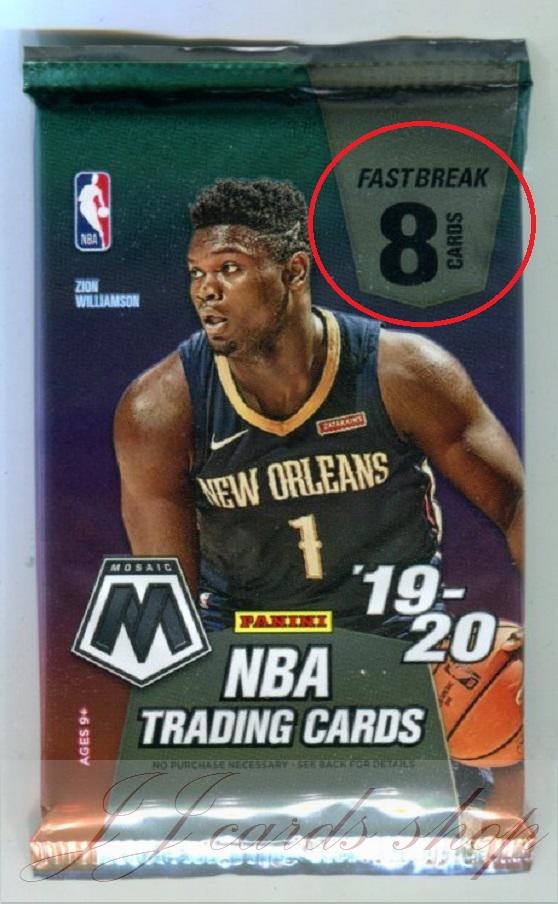 NBA 2019-20 Panini Mosaic Fast Break 馬賽克系列 快攻版 籃球卡 卡包